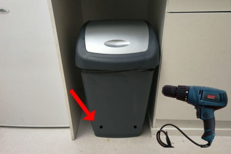This is why you should drill two holes in the bottom of your garbage can