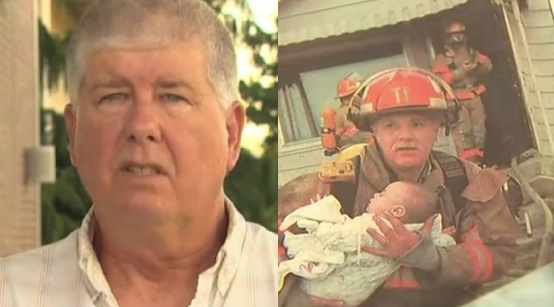 Firefighter saves baby and is in tears when he receives a letter after ...