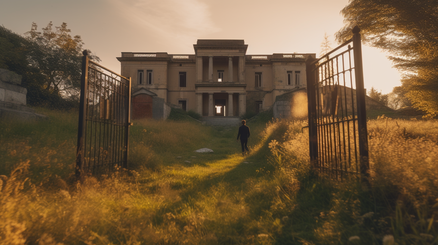 A son inherits his father's abandoned manor and realizes that he has ...