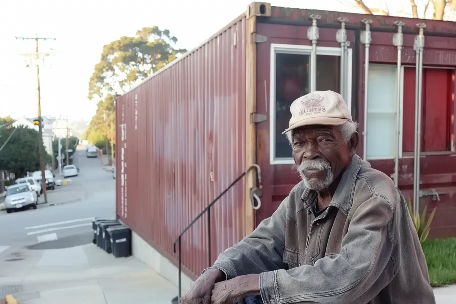 From the outside it looks like any old shipping container, but wait ...