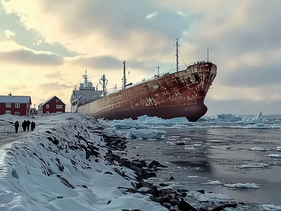 An Abandoned Ship Floats Dangerously Close to a Village – A Man Turns Pale When He Sees What’s ...