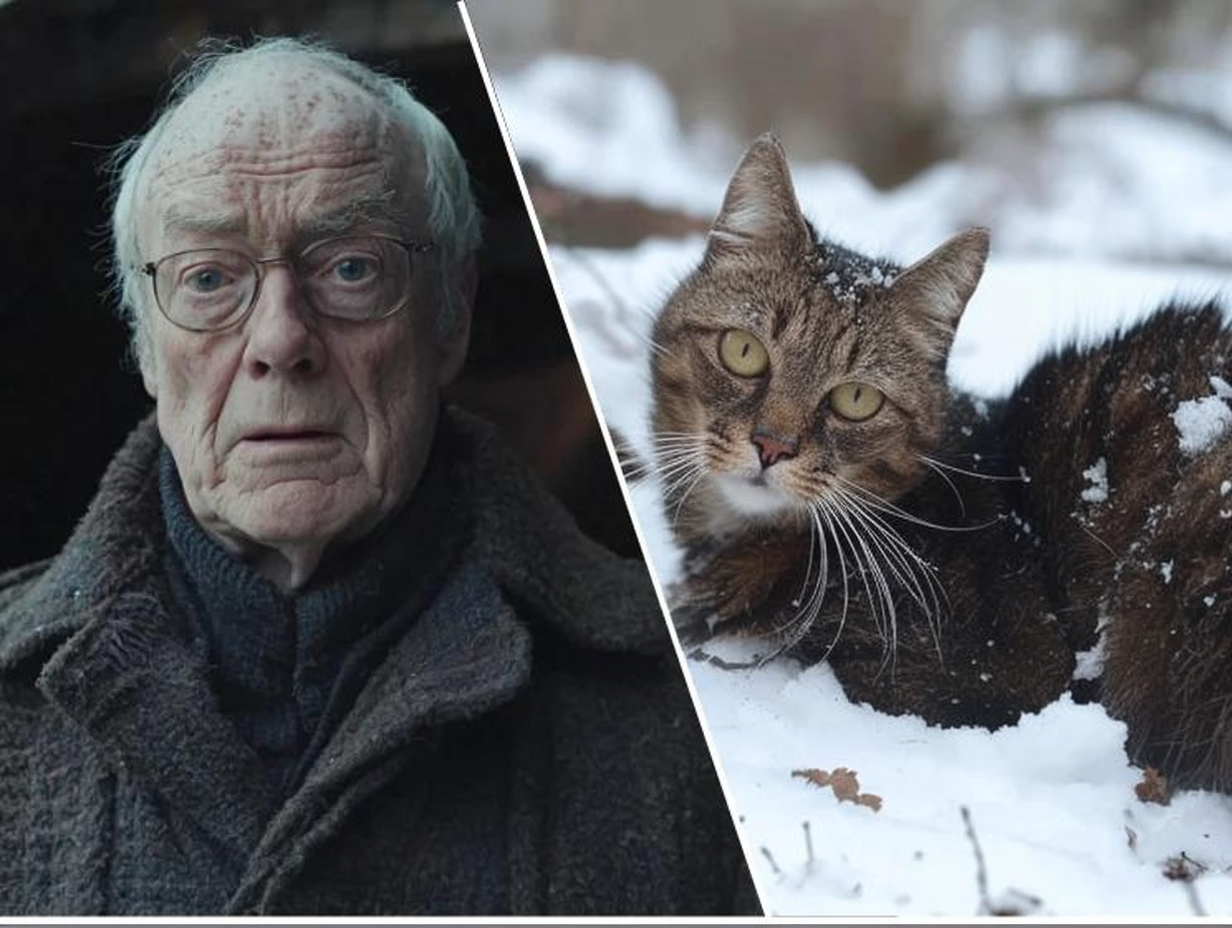 Cat Found Freezing in the Snow - But What It Was Hiding Under its Belly ...