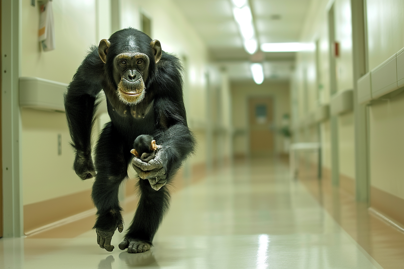 Chimp Breaks Into Hospital - Nurse Brought to Tears by What It Carries ...
