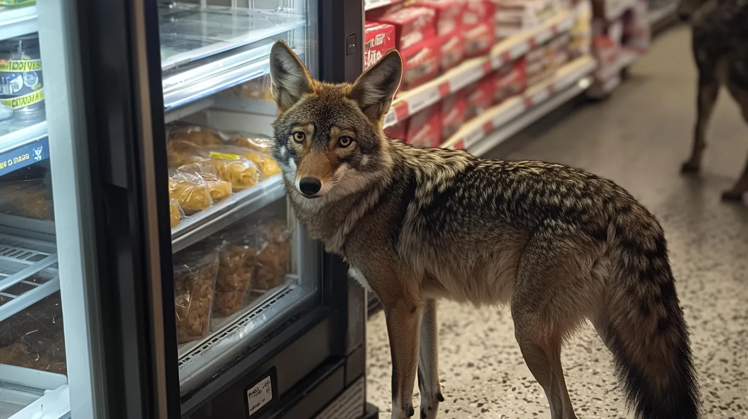Coyote Hides Something in Supermarket Fridge – Officer Stunned by What ...