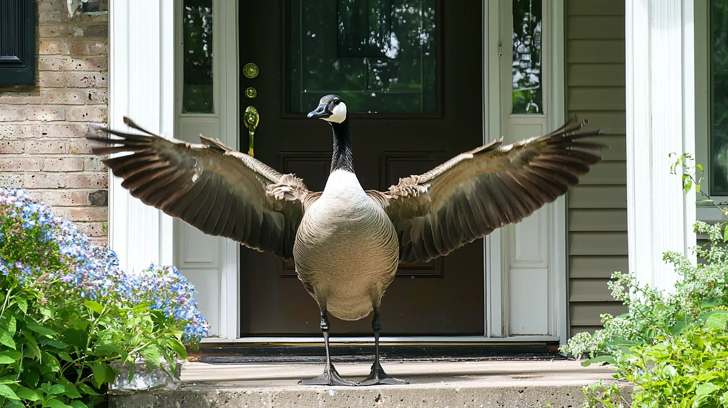 Goose Refuses to Let Anyone Outside – Police Had to Be Called