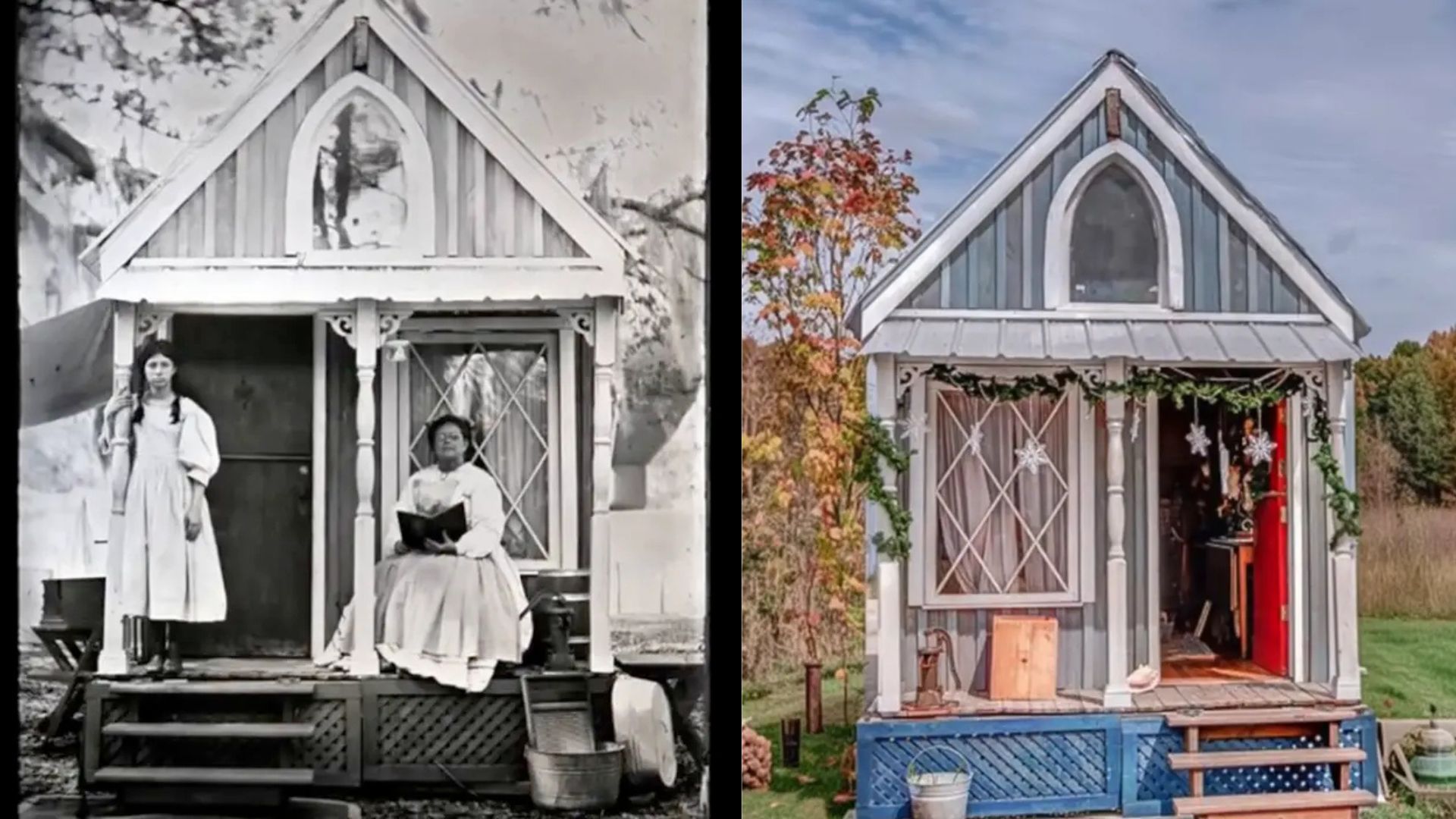 This Woman Lives in a Tiny House from 1873 - Wait Until You See Inside!