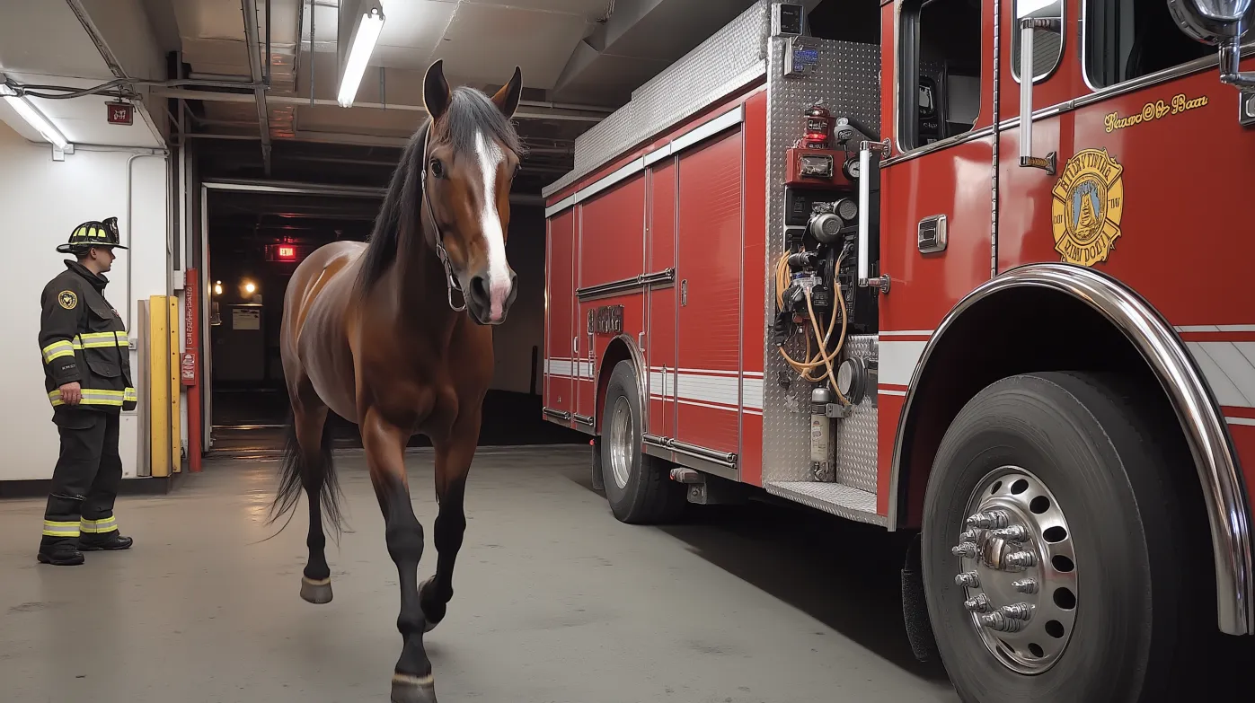 Horse Charges Into Fire Station – What It Leaves Behind Stuns ...