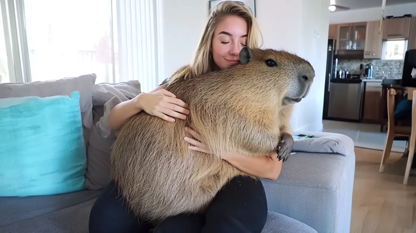 Pet Capybara Won’t Leave Wife Alone – When Husband Discovers Why, He ...