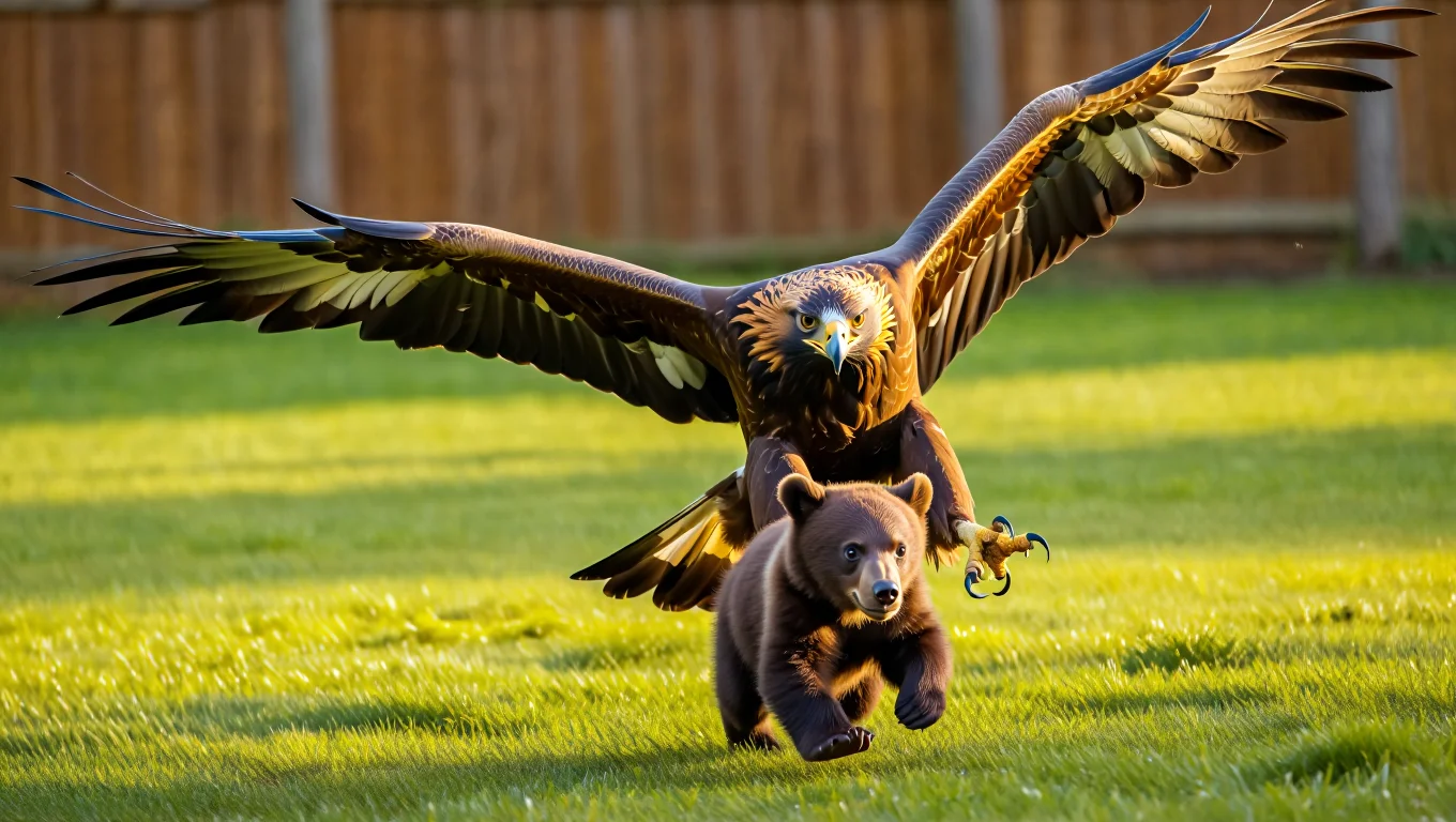Eagle Snatches Bear Cub from Yard – What the Neighbors Discover Will ...