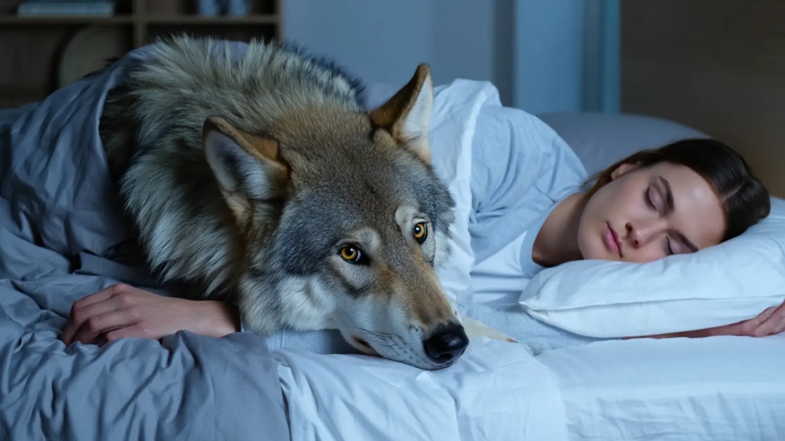 Woman Thought She Could Sleep Safely With Her Pet Wolf Every Night ...