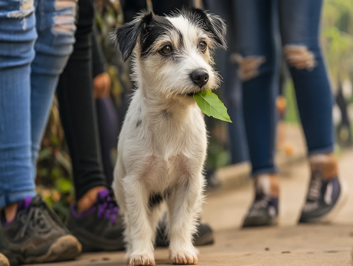 Stray Dog Drops A Leaf At Shop Every Morning - One Day, The Shop Owner ...