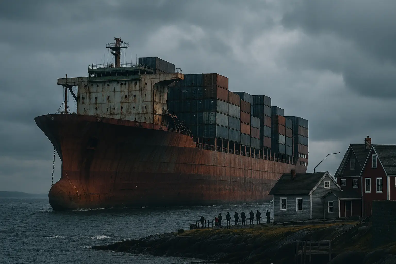 Abandoned Ship Drifts Towards A Village – Locals Turn Pale When They ...
