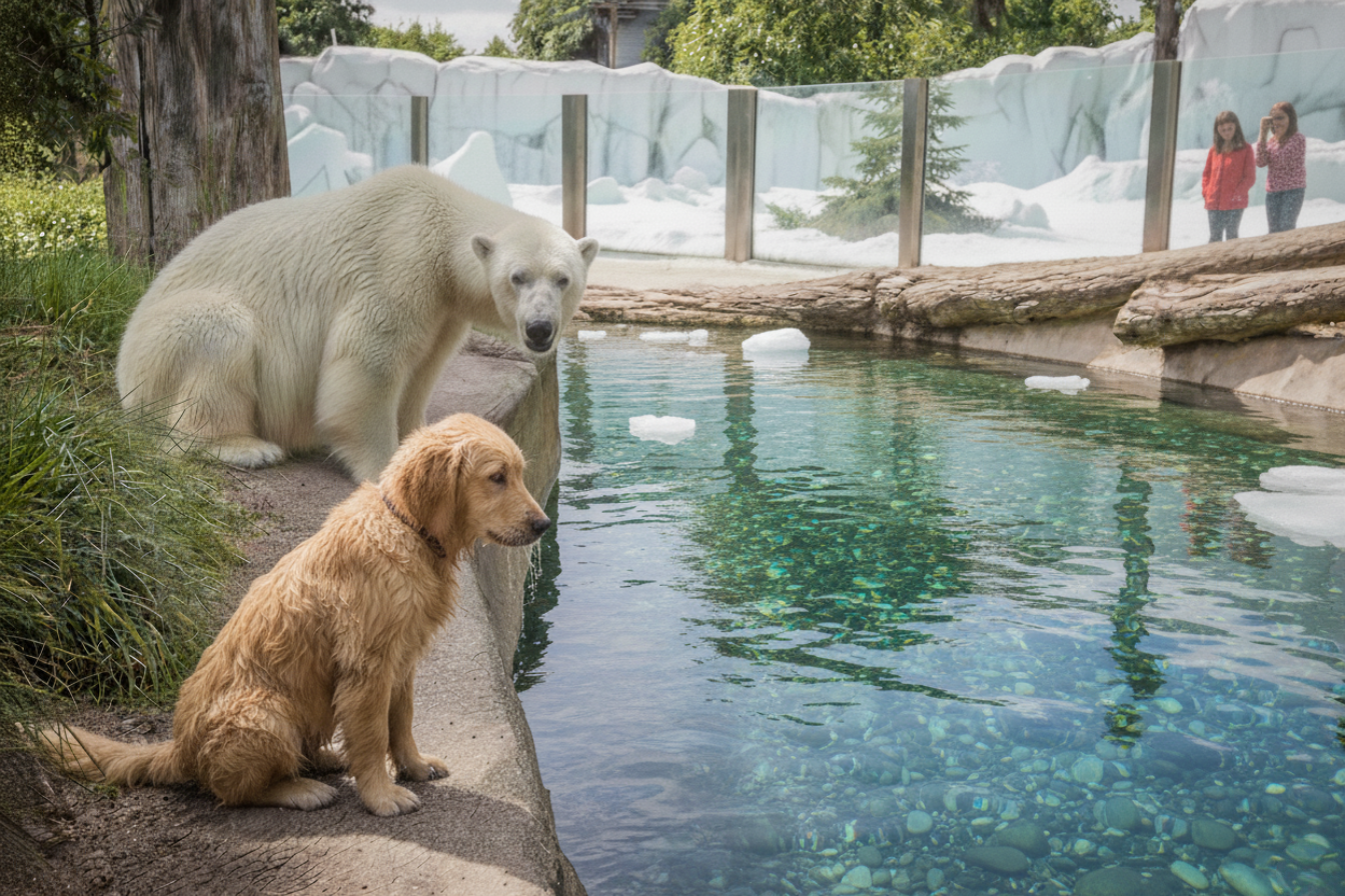 Puppy Slips Into Polar Bear Enclosure – What Zookeepers Witness Next Is ...