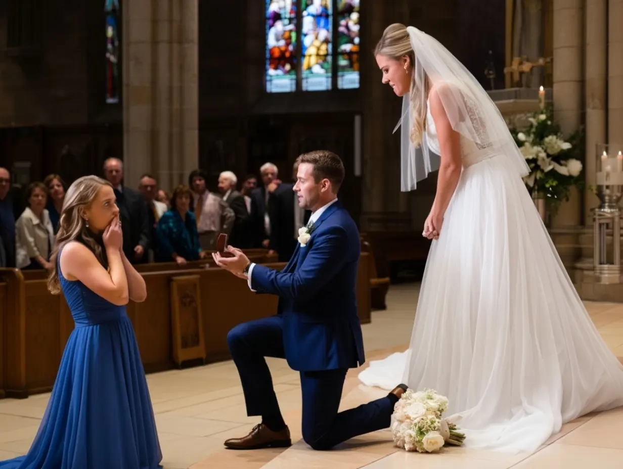 Priest Asks Bride to Step Aside as Groom Proposes to Her Sister—Her ...